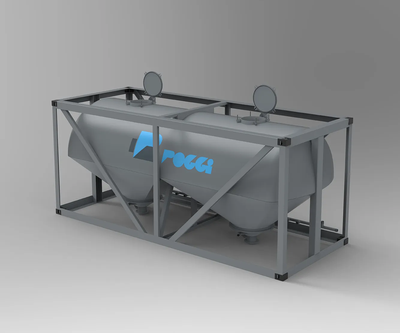 Pneumatic horizontal silos for powders | Poggi
