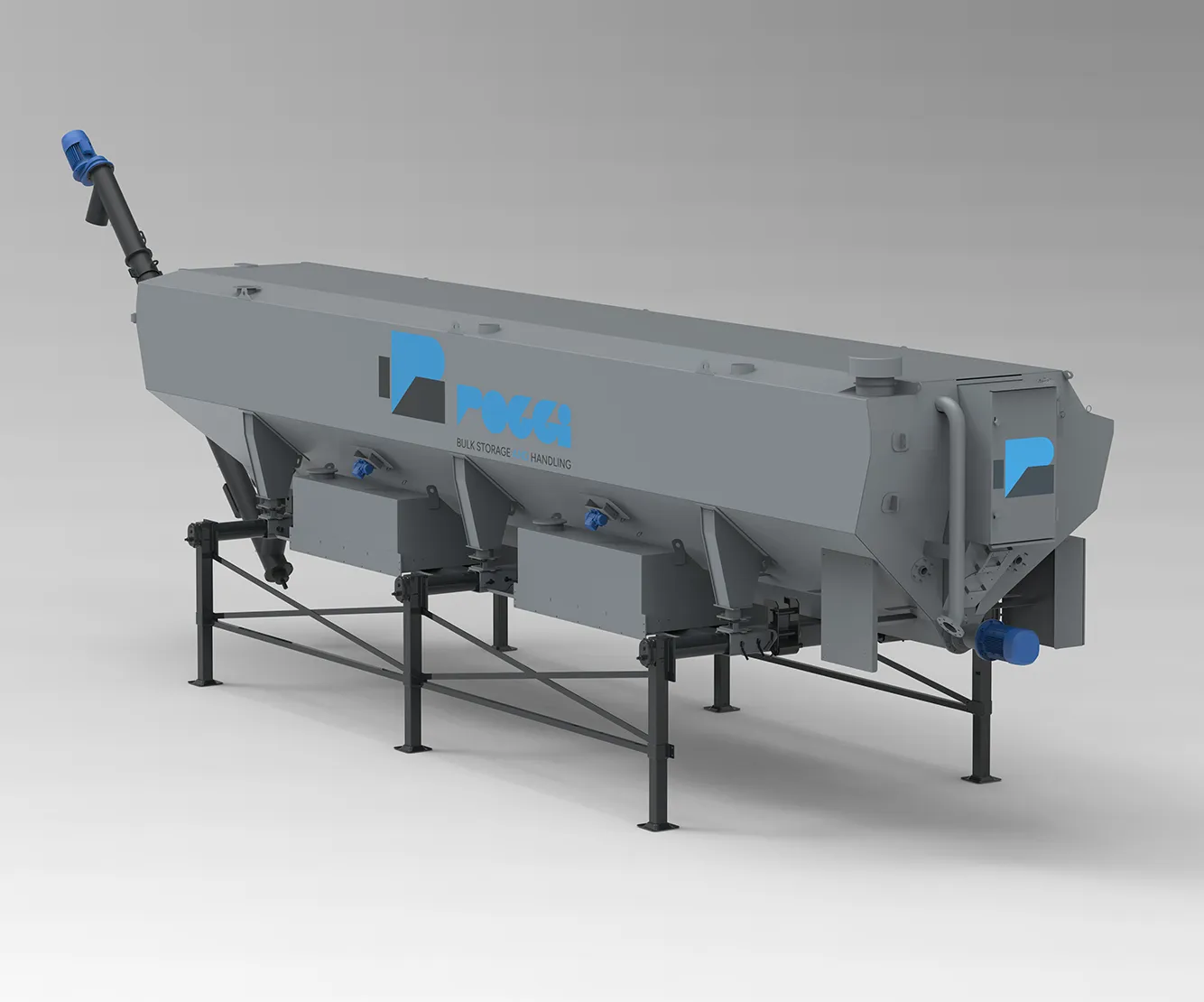 Horizontal silos powder storage and dosing | Poggi s.p.a.