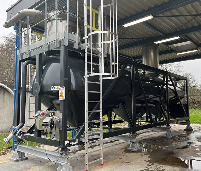 Pneumatic horizontal silos for powders | Poggi
