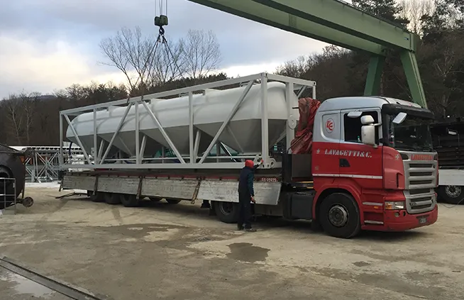 Pneumatic horizontal silos for powders | Poggi